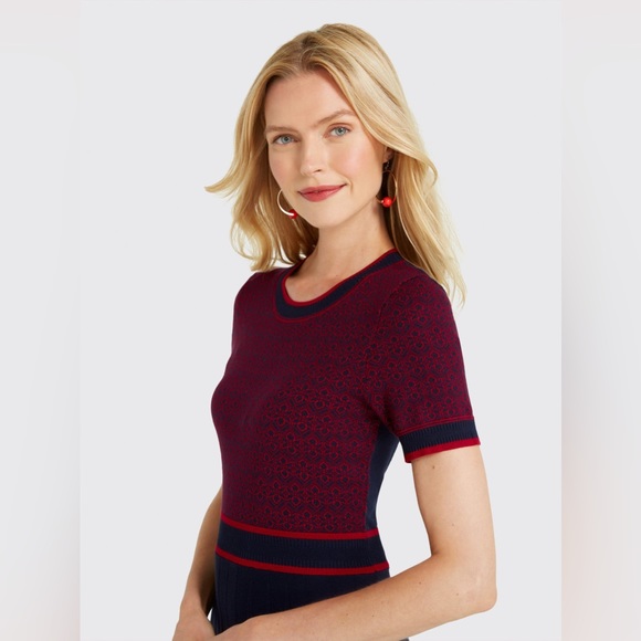 Draper James | Dresses | Nwt Draper James Magnolia Fair Isle Knit Dress ...